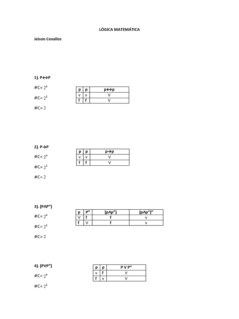 Lógica Matemática | PDF | Enseñanza de matemática