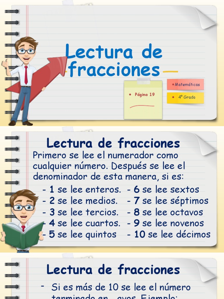 Lectura de Fracciones (Pág. 19) | PDF
