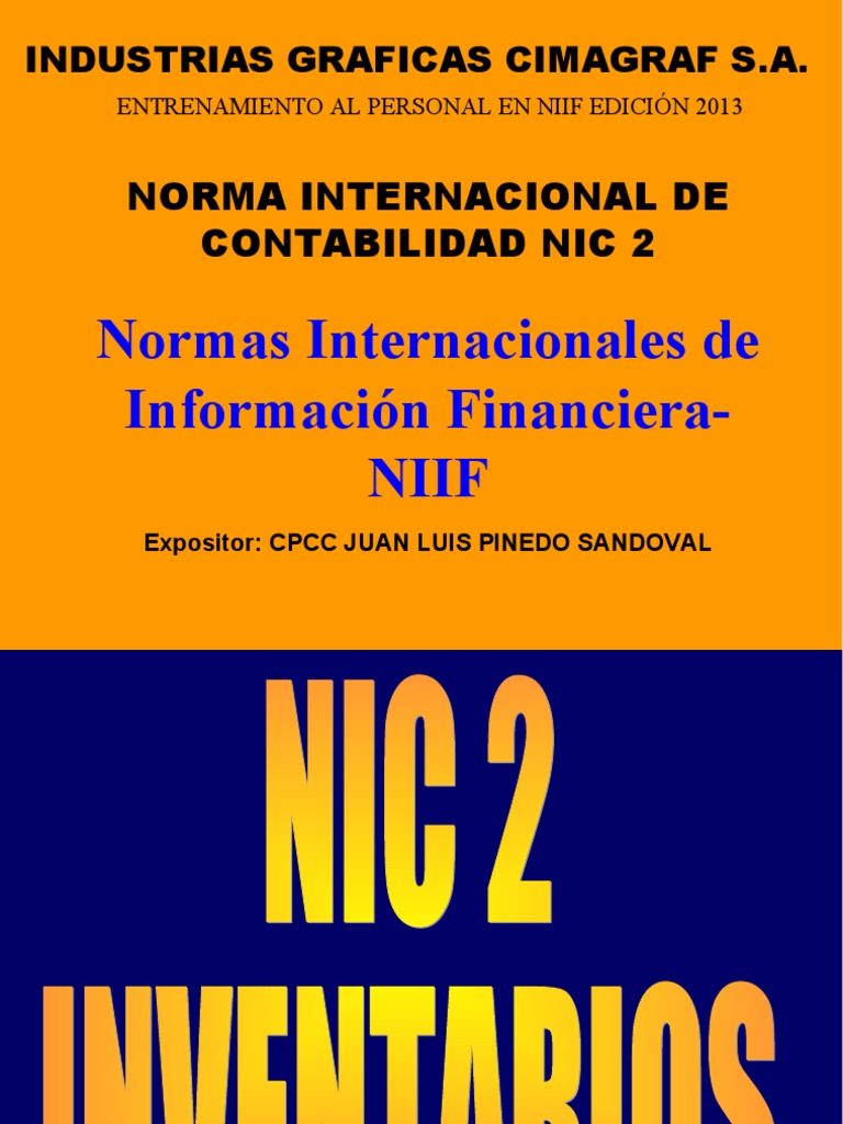Nic 2 | PDF | normas internacionales de INFORMACION FINANCIERA | Business