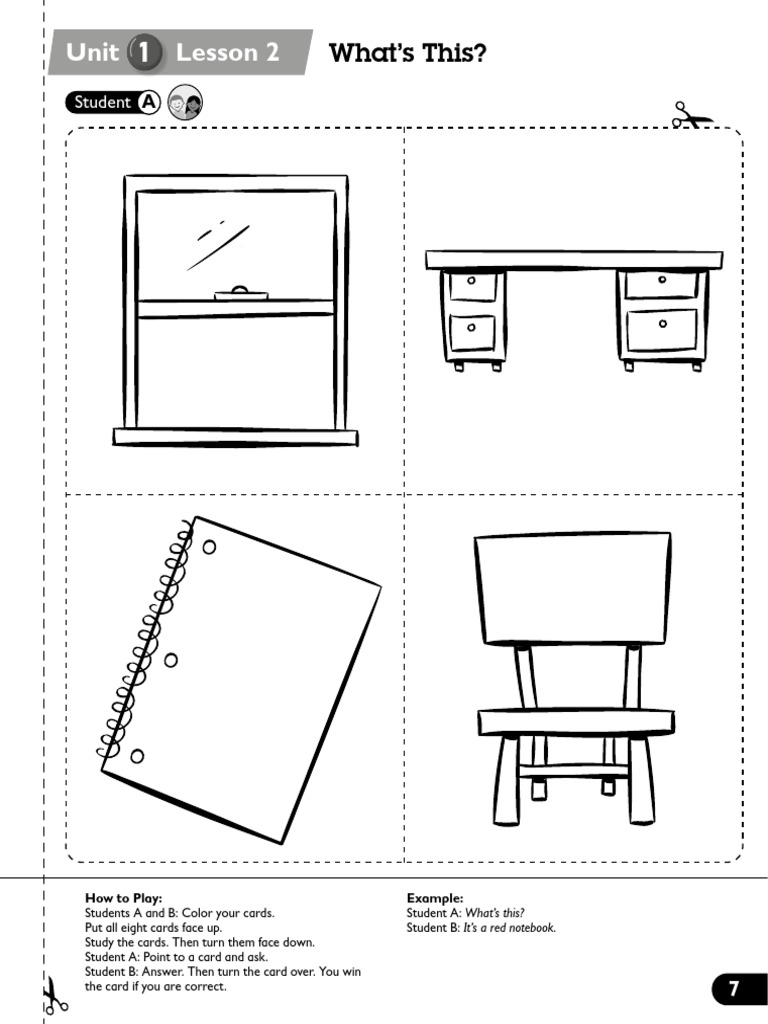 Card Game: What's This? Lesson 2 | PDF | Teaching Methods & Materials