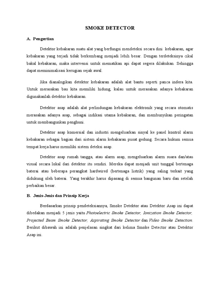 Smoke Detector | PDF