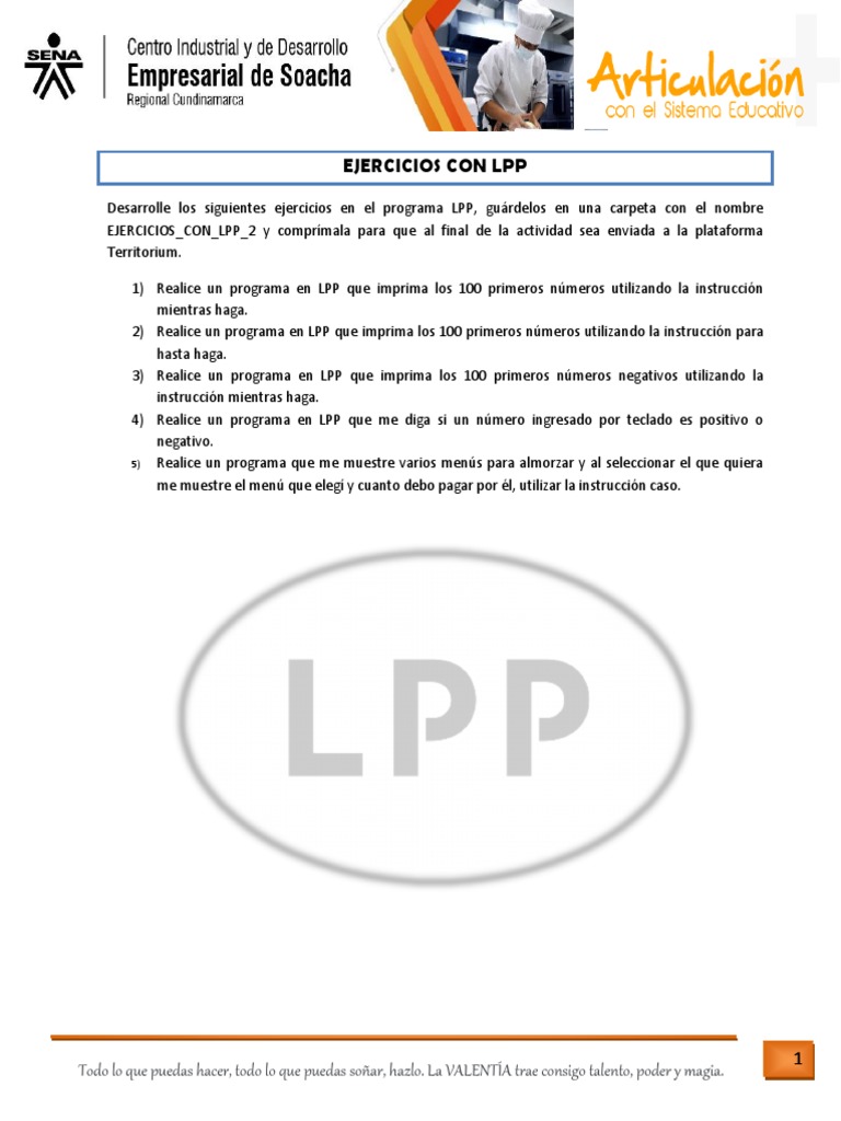 Ejercicios Prácticos en LPP | PDF