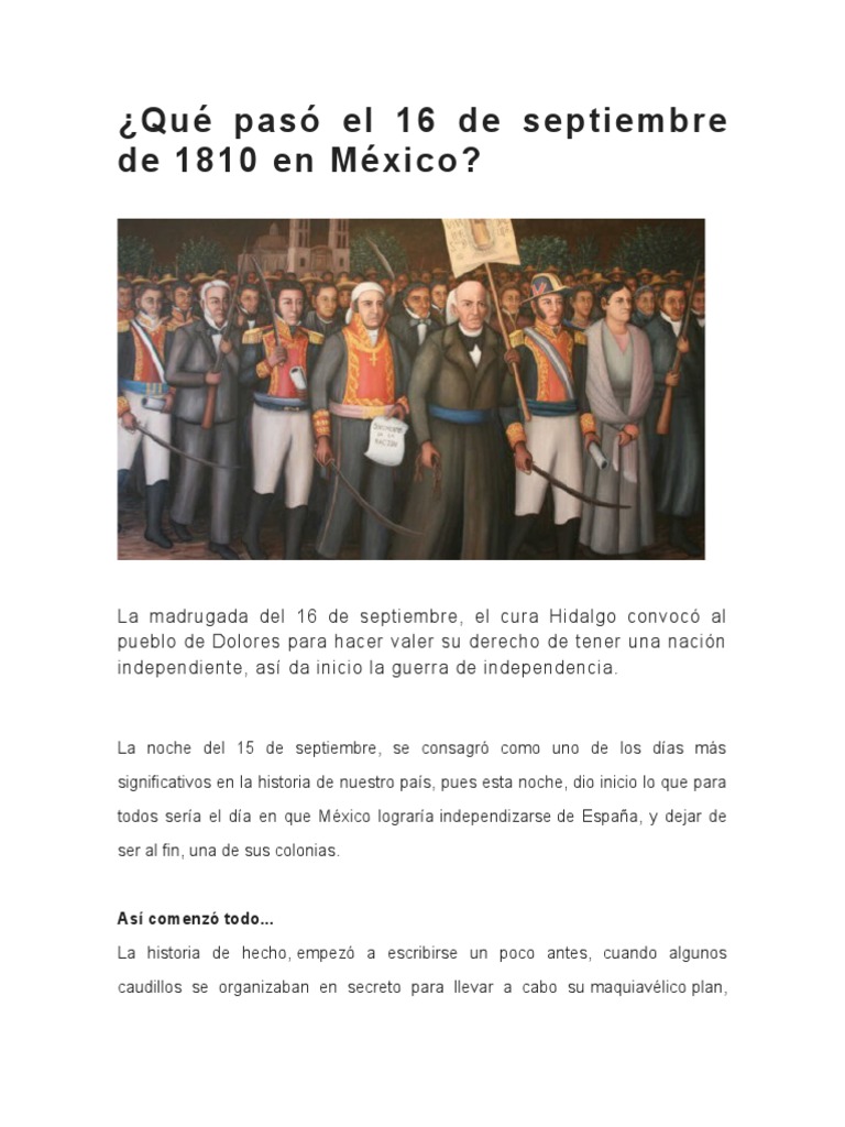 16 de Septiembre | PDF | México | Agitación