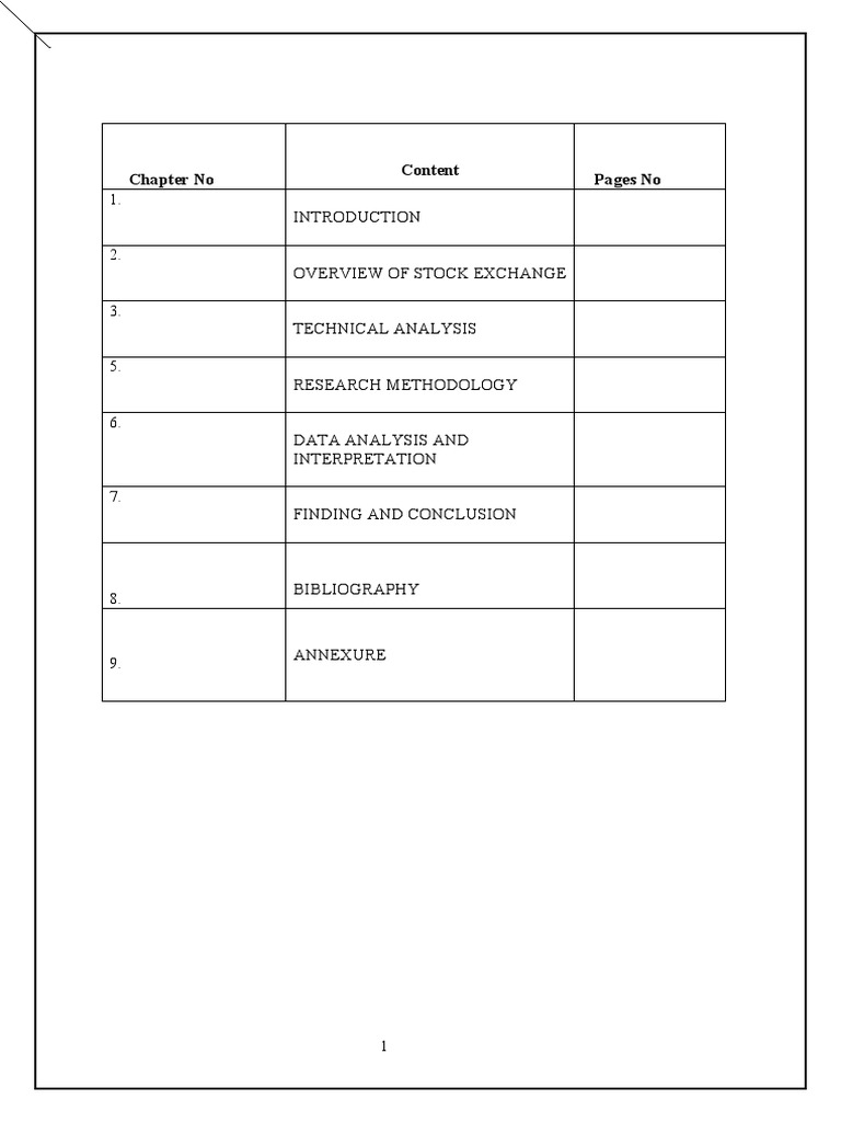 Raji Full Project | PDF | Stocks | Stock Market Index