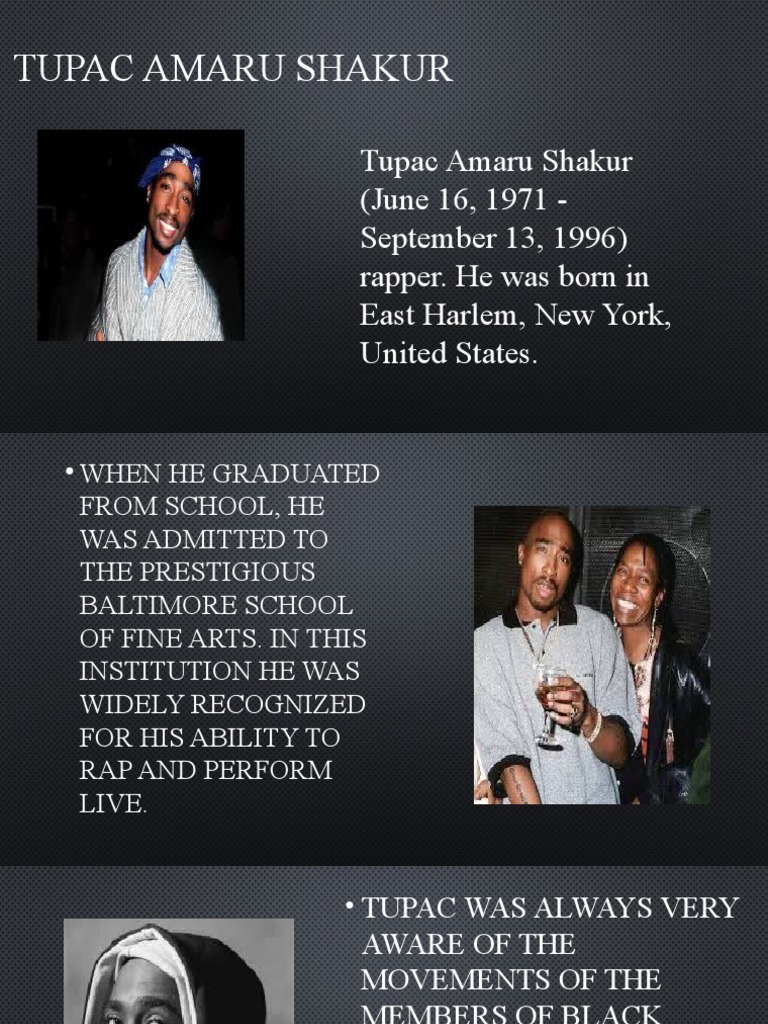 Tupac Shakur: Life and Legacy | PDF | Art | Poetry
