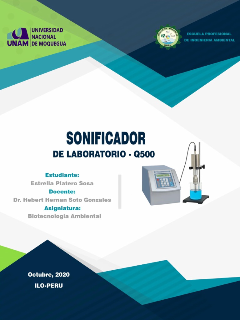 Sonicador de Laboratorio | PDF | Ultrasonido | Naturaleza