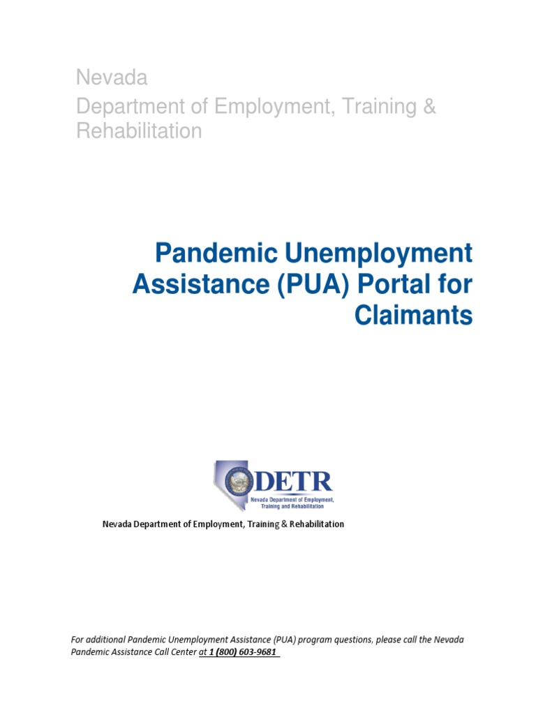 Pandemic Unemployment Assistance (PUA) Portal Claimants Guide PDF | PDF ...