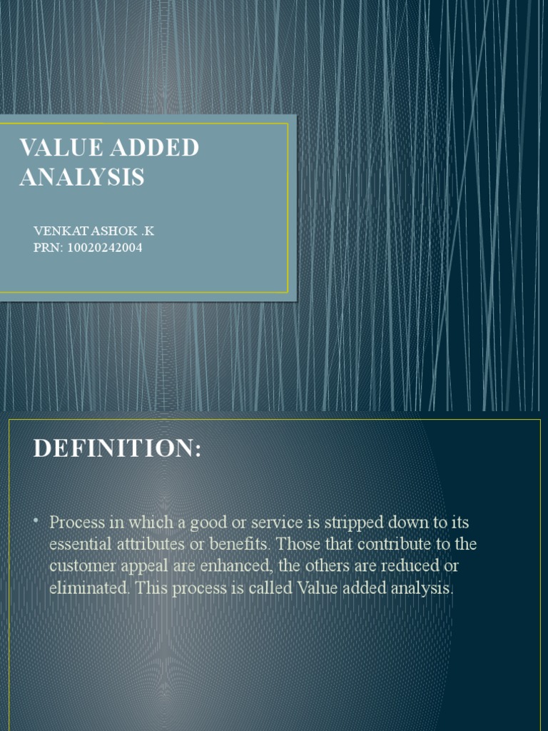 Value Added Analysis | PDF | Function (Mathematics) | Business