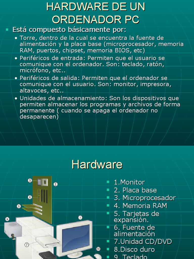 Hardware y Software | PDF | Hardware de la computadora | Periférico