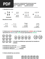 Prueba Saber de Matemáticas Grado Primero | PDF | Enseñanza de ...