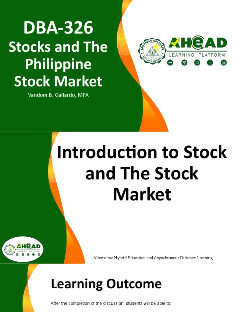 Intro To Stock and Stock Market | PDF | Stocks | Dividend