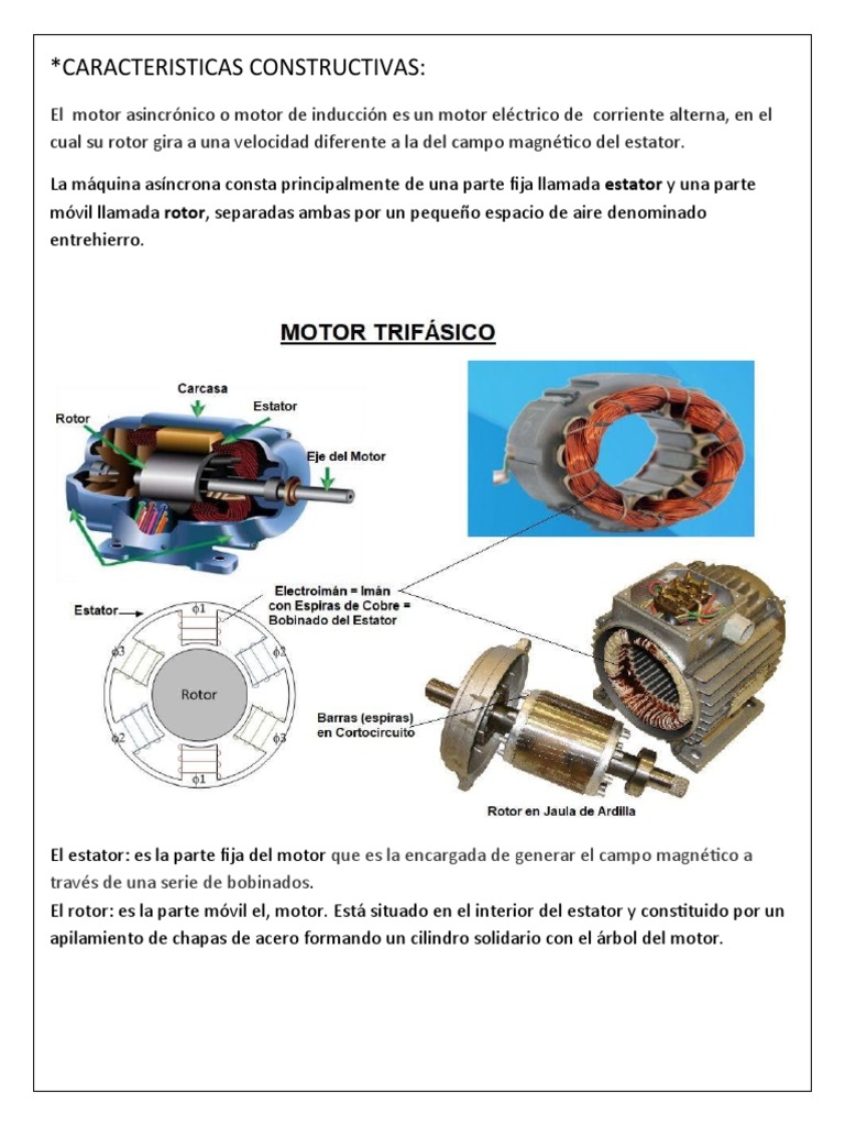 TP N°1 M. Asincronicas | PDF | Motor eléctrico | Máquinas