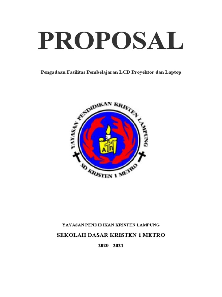 PROPOSAL SDK (Bantuan LCD Proyektor Dan Laptop) | PDF
