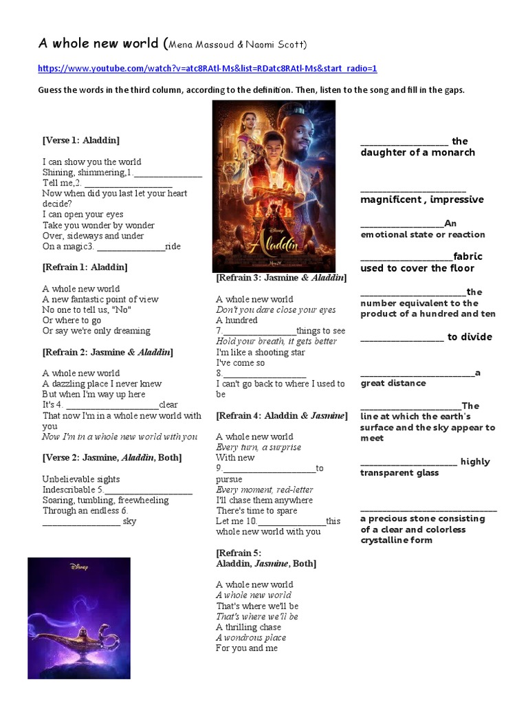A Whole New World (: Mena Massoud & Naomi Scott) | PDF