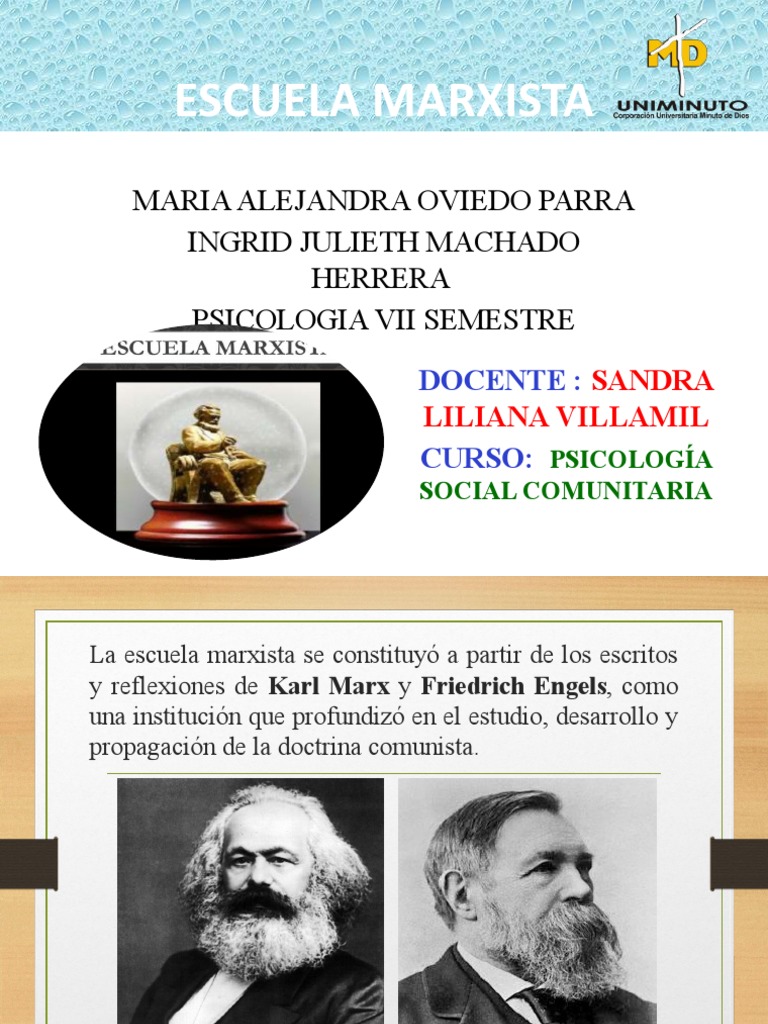 Escuela Marxista | PDF | marxismo | Karl Marx