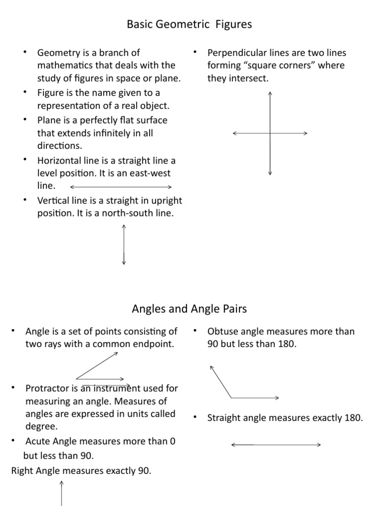 Basic Geometric Figures | PDF