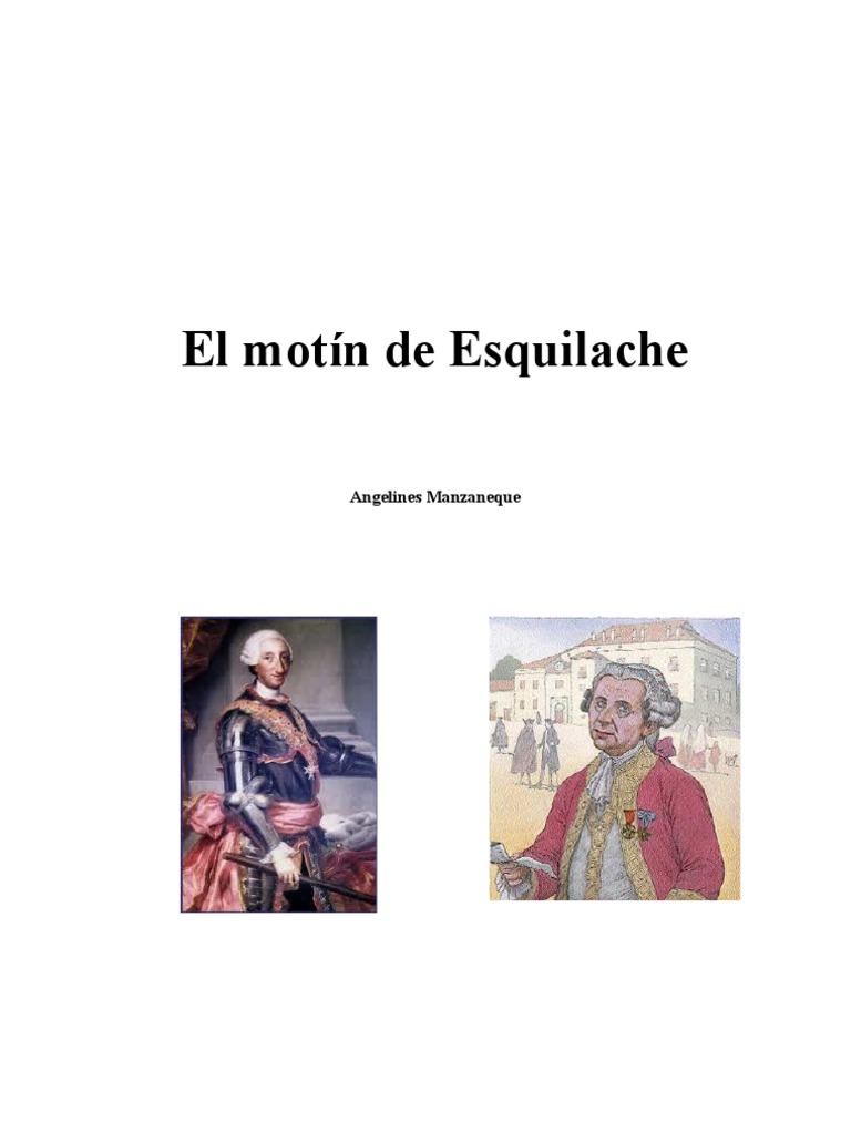 El Motín de Esquilache | PDF | Agitación | Gobierno