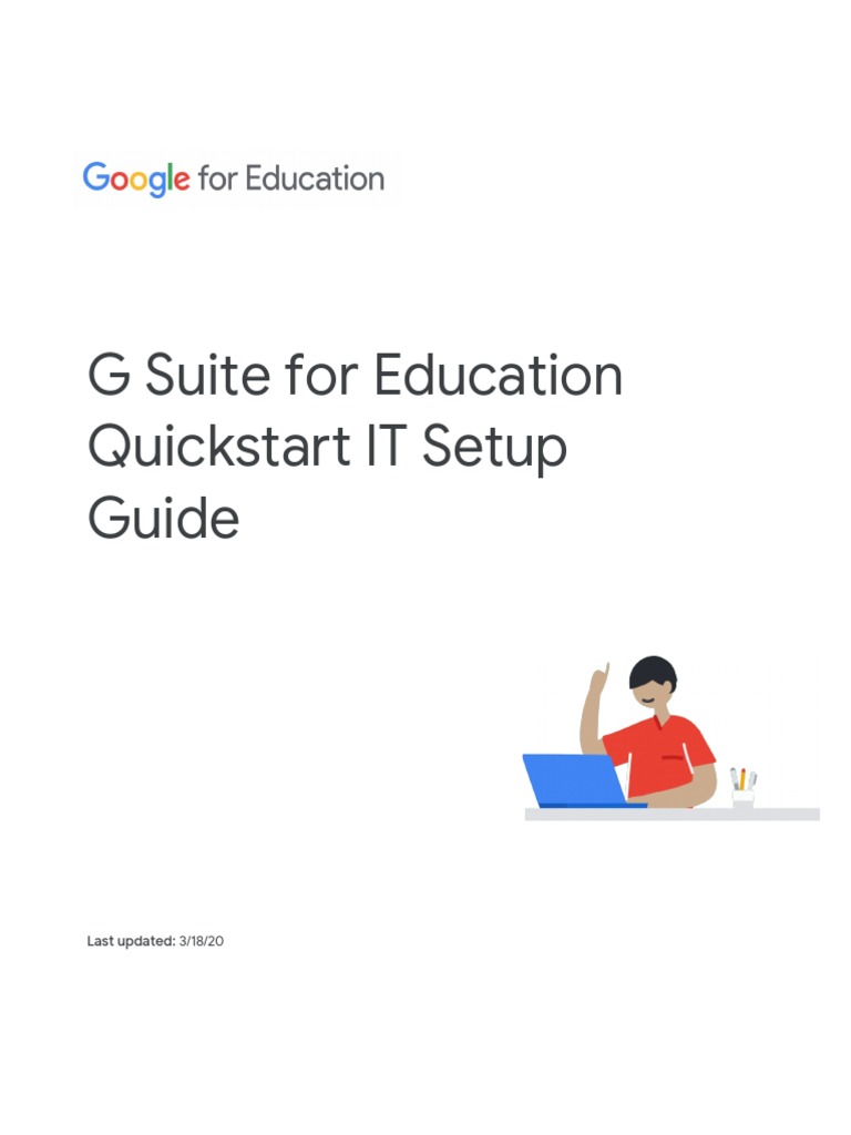 (External) G Suite For Education Quickstart IT Setup Guide (March 2020) | PDF | Gmail | Password