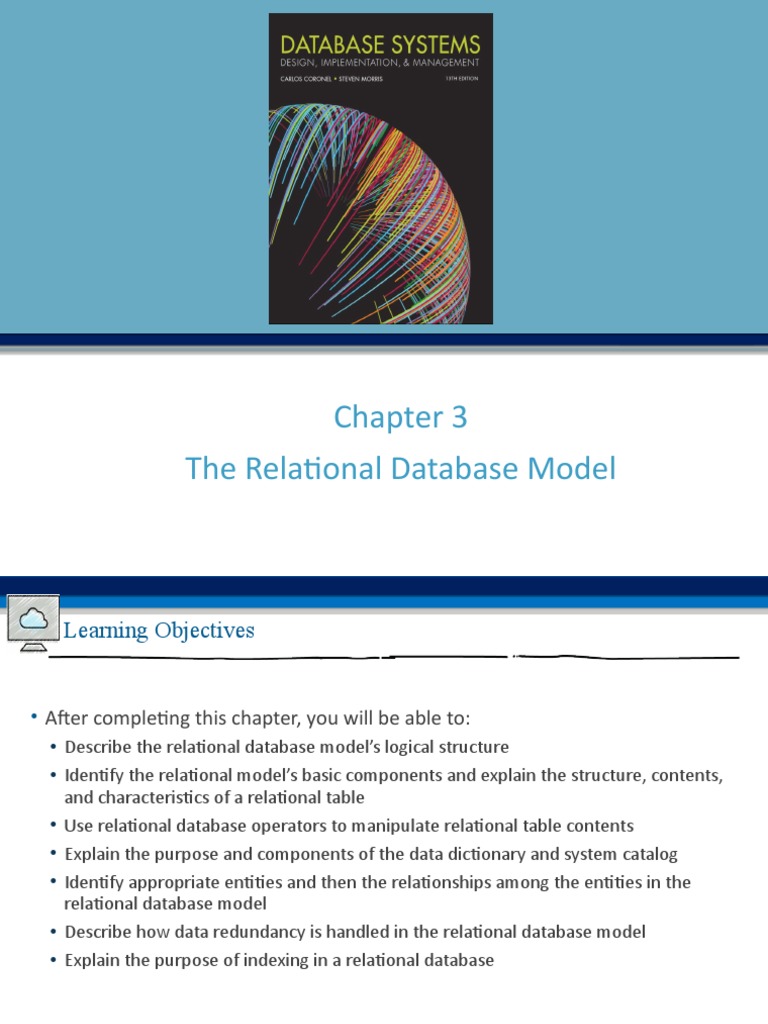 The Relational Database Model | PDF | Relational Database | Relational ...
