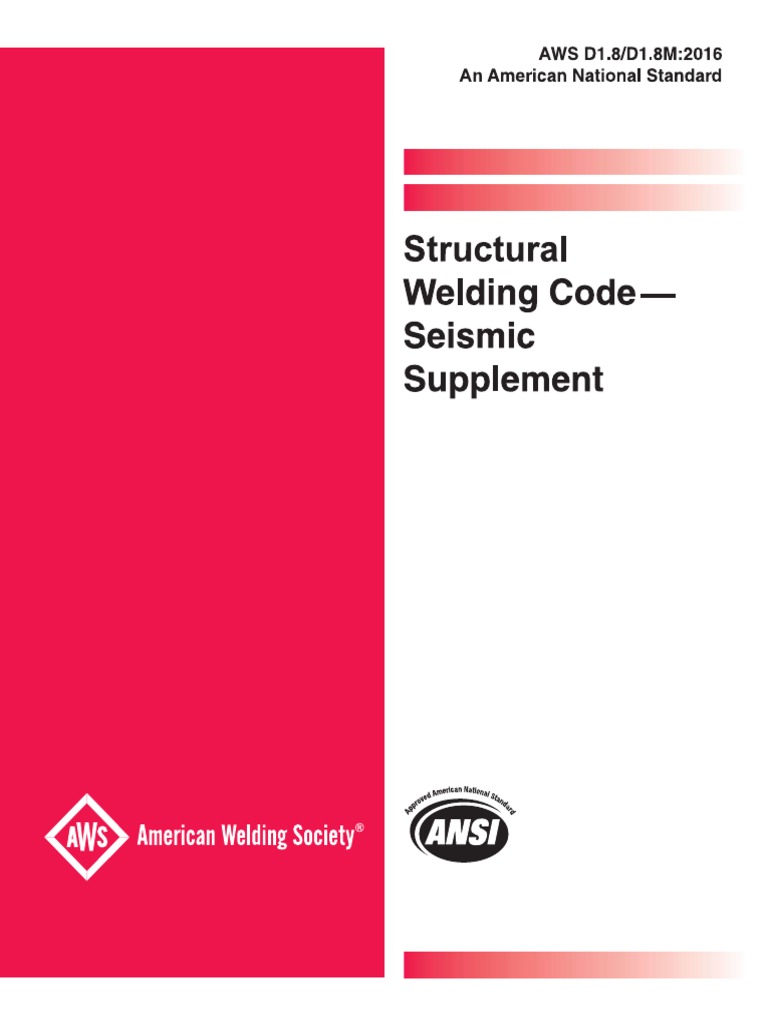 Aws D1.8 2016 PDF | PDF