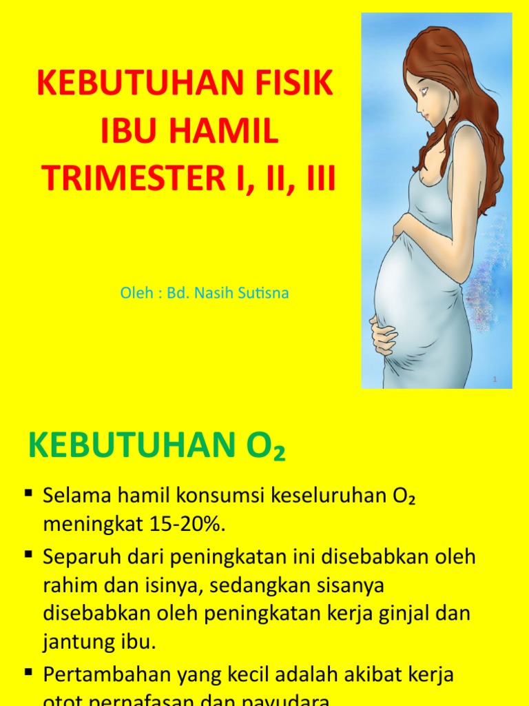 Kebutuhan Fisik Bumil Trimester 1 2 3 | PDF