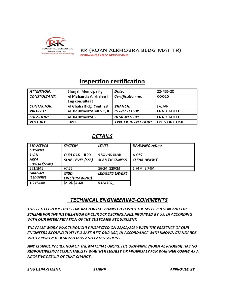 Safty Certificate | PDF | Technology & Engineering