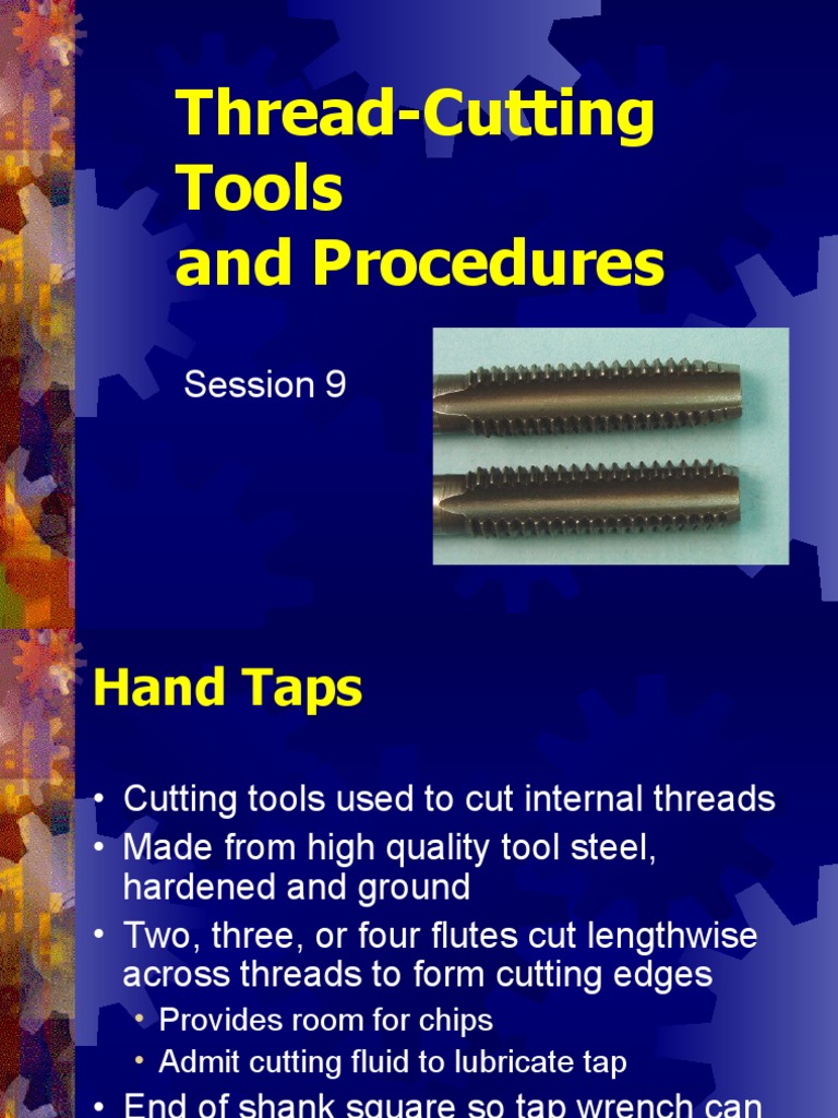 Hand Tapping | PDF | Industrial Processes | Mechanical Engineering