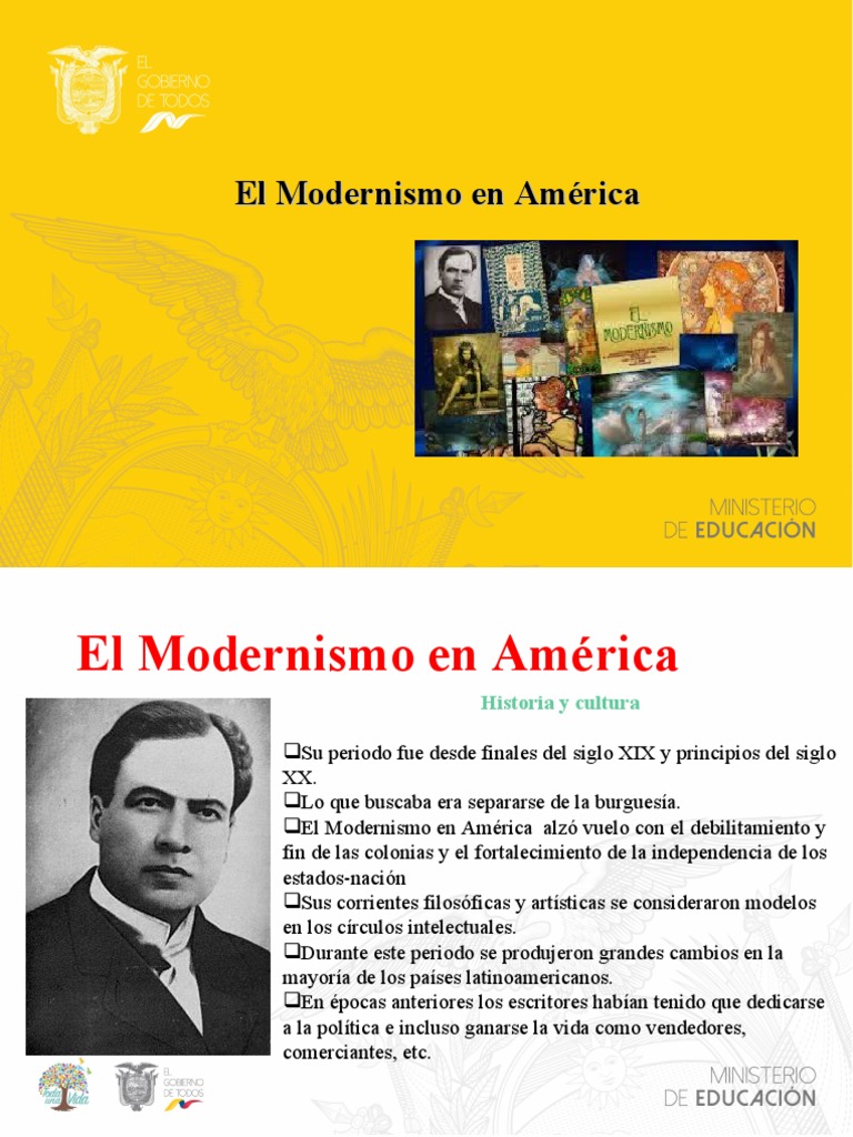 Presentación El Modernismo Latinoamericano | PDF | Poesía