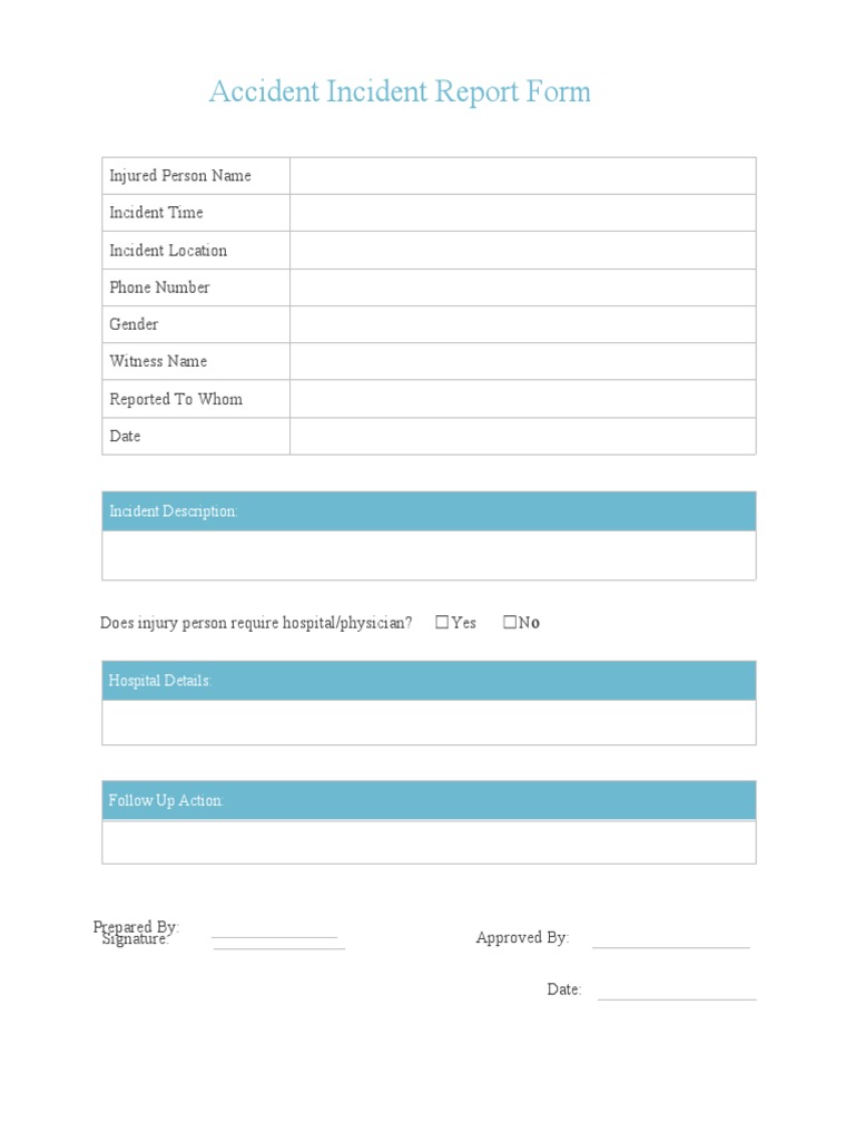 Incident Report Form | PDF