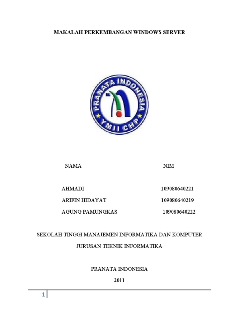 Sejarah Perkembangan Windows Server | PDF | Komputer | Teknologi & Rekayasa