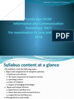 Cambridge IGCSE 0417 Information and Communication Technology Syllabus ...
