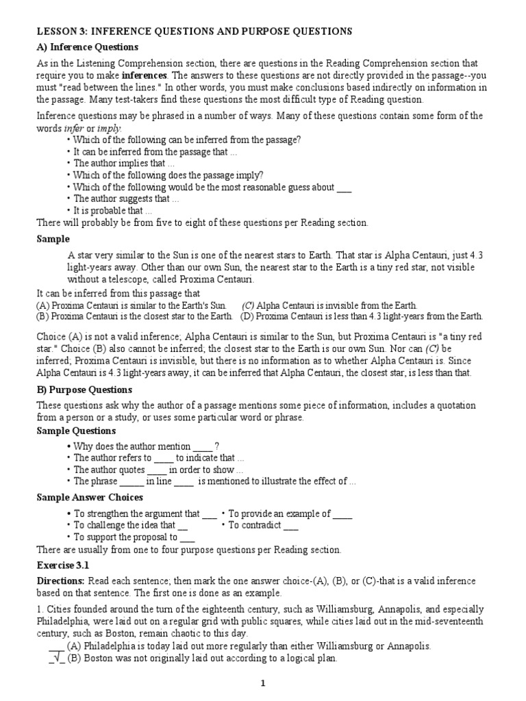 Unit 3 Reading TOEFL New | PDF | Inference | Stars