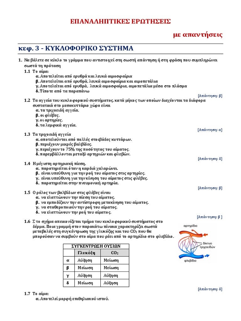 05 ΕΡΩΤΗΣΕΙΣ Κ3 ΚΥΚΛΟΦΟΡΙΚΟ ΣΥΣΤΗΜΑ (2) | PDF