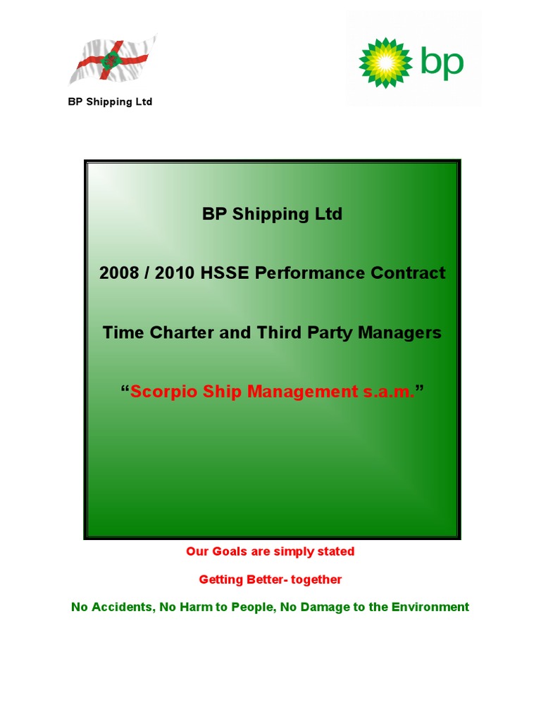 BP Shipping LTD: Scorpio Ship Management S.A.M | Download Free PDF | Bp ...
