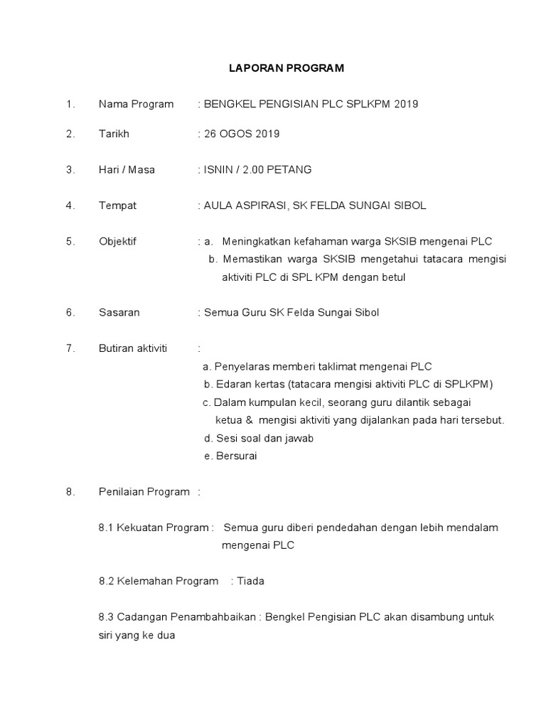 Laporan PLC | PDF