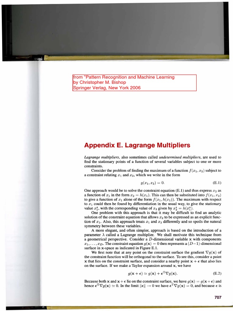 Lagrange Multipliers | PDF | Mathematical Concepts | Mathematical Analysis