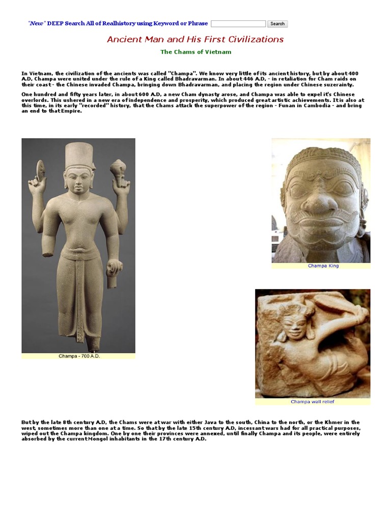 The Chams of Champa - The Original Black Civilization of Vietnam | PDF