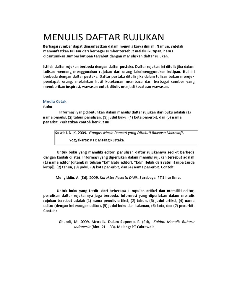 Daftar Rujukan | PDF