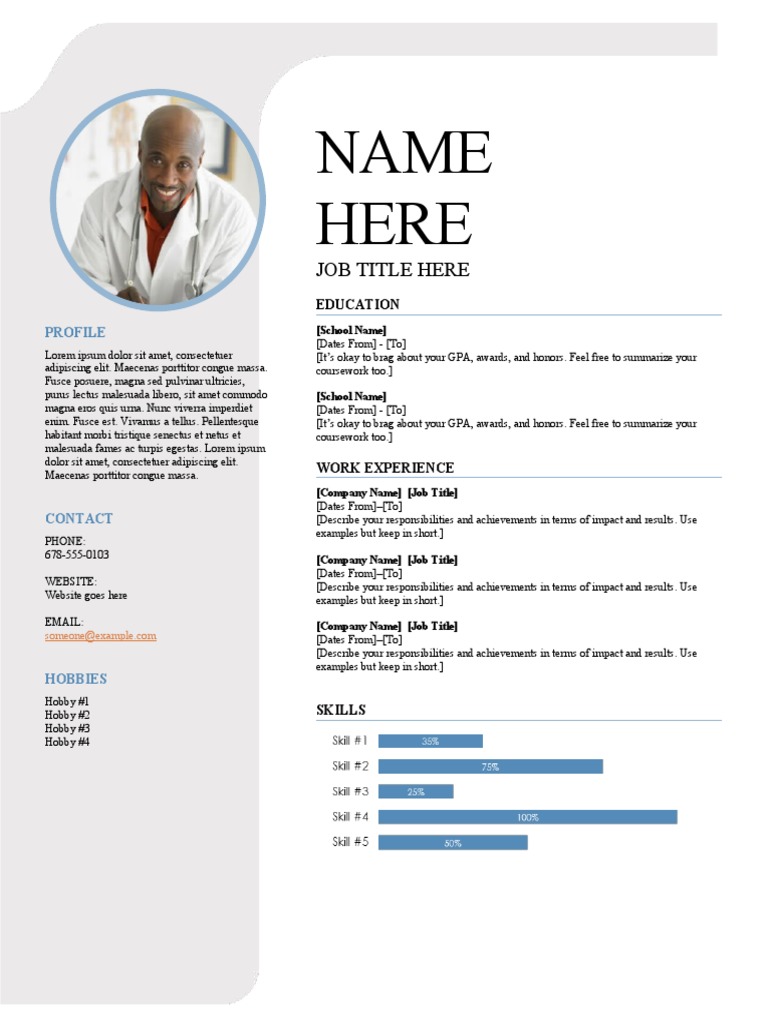 Microsoft CV Resume Template 11 | PDF | Career & Growth | Business