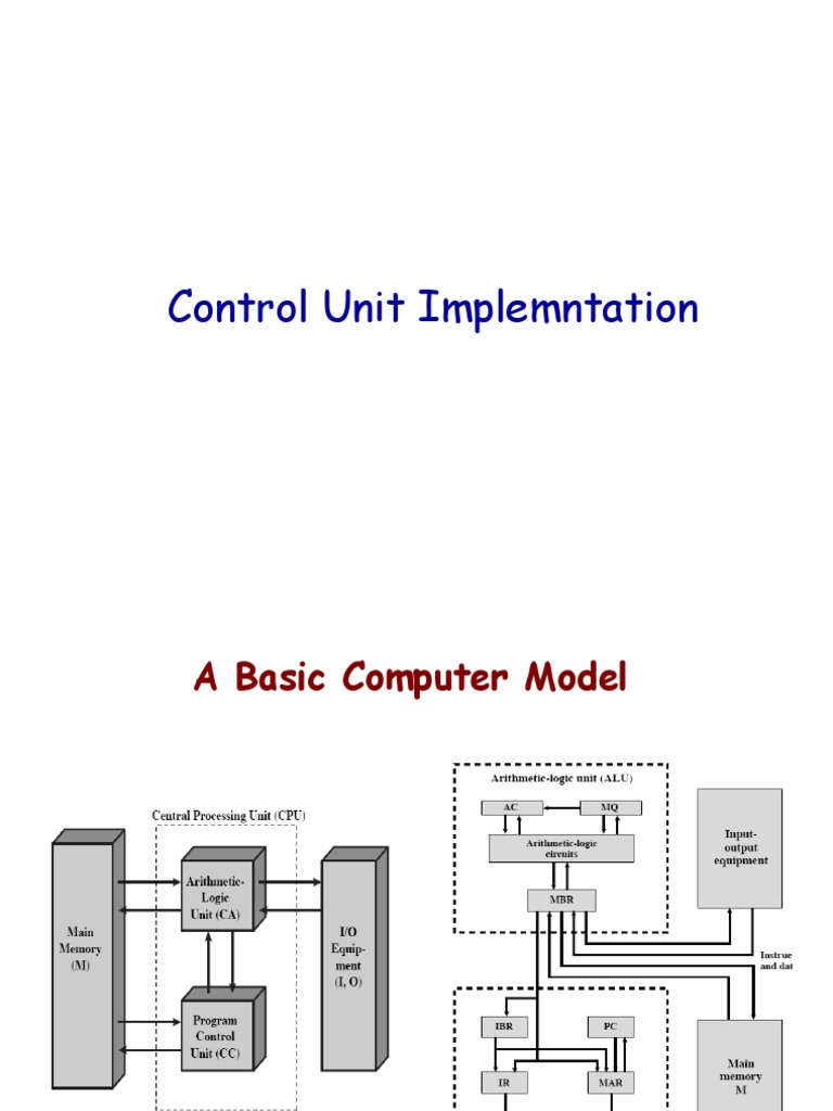 Control Unit | PDF | Central Processing Unit | Subroutine
