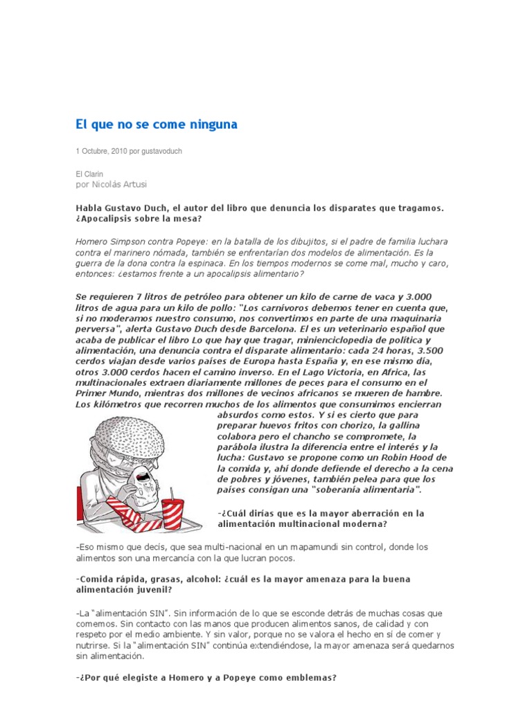 Lo Que Hay Que Tragar | PDF | Carne | Alimentos