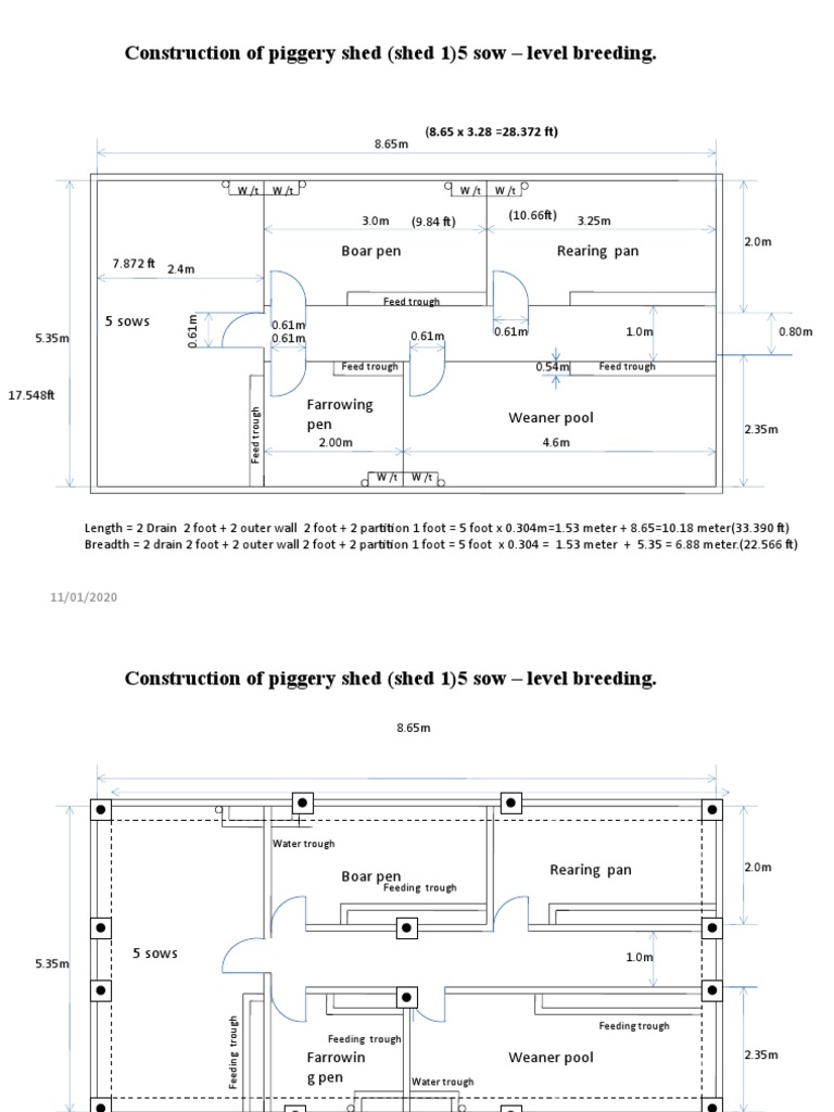 5 Sow Level Shed | PDF | Economic Sectors | Structural Engineering