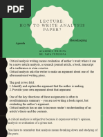 Article Analysis Guide with Example | PDF | Self-Improvement | Science ...