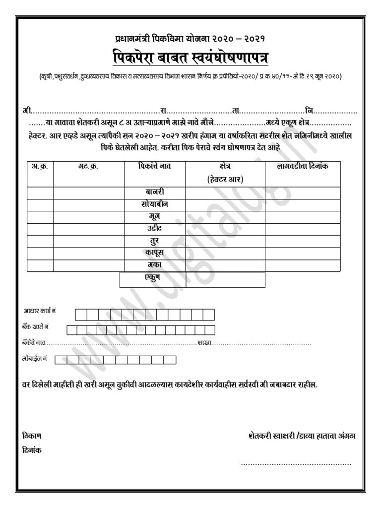 Pik Pera Form and Guidelines 2025-26 | PDF