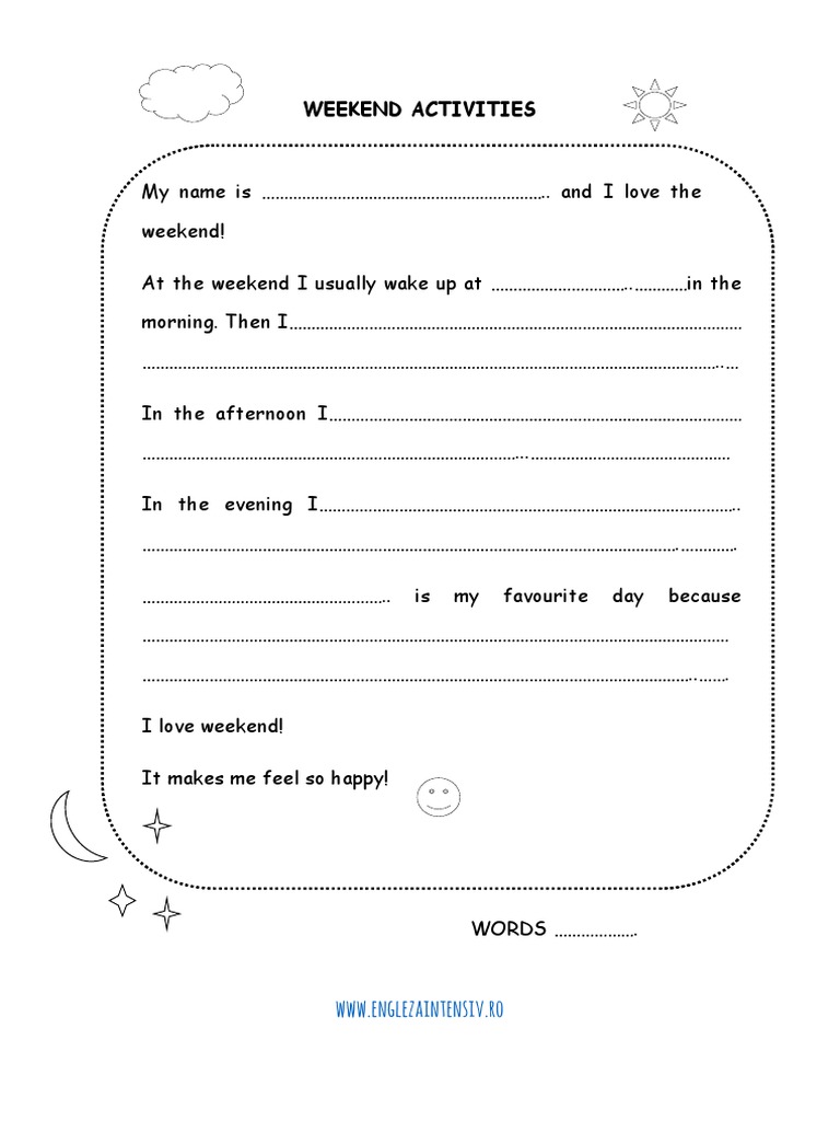 Weekend Activities and Enjoyment | PDF