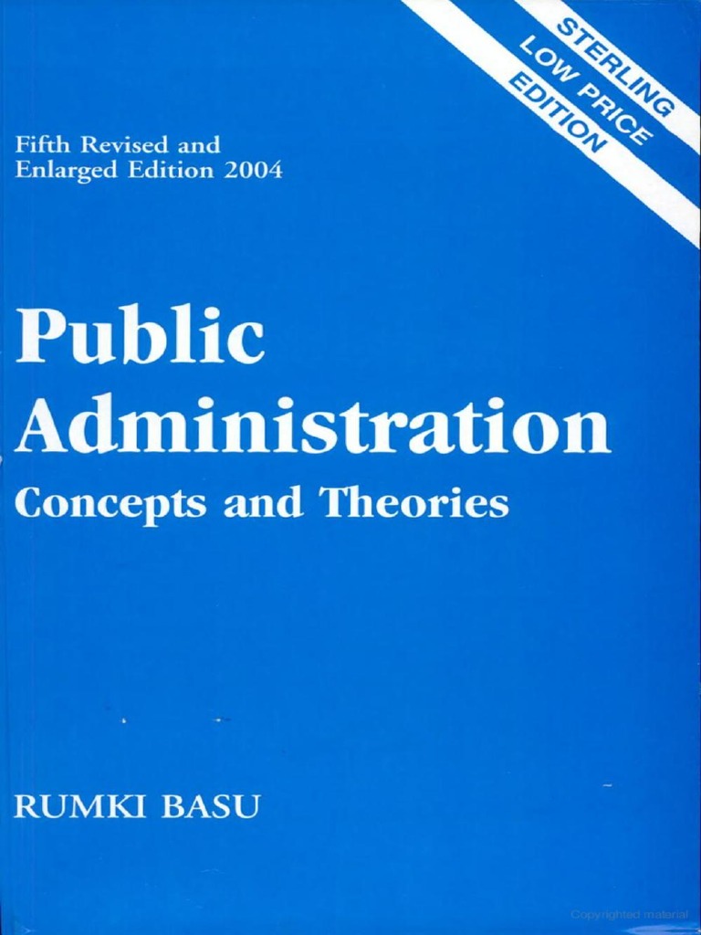 Public Administration Rumki Basu PDF | PDF