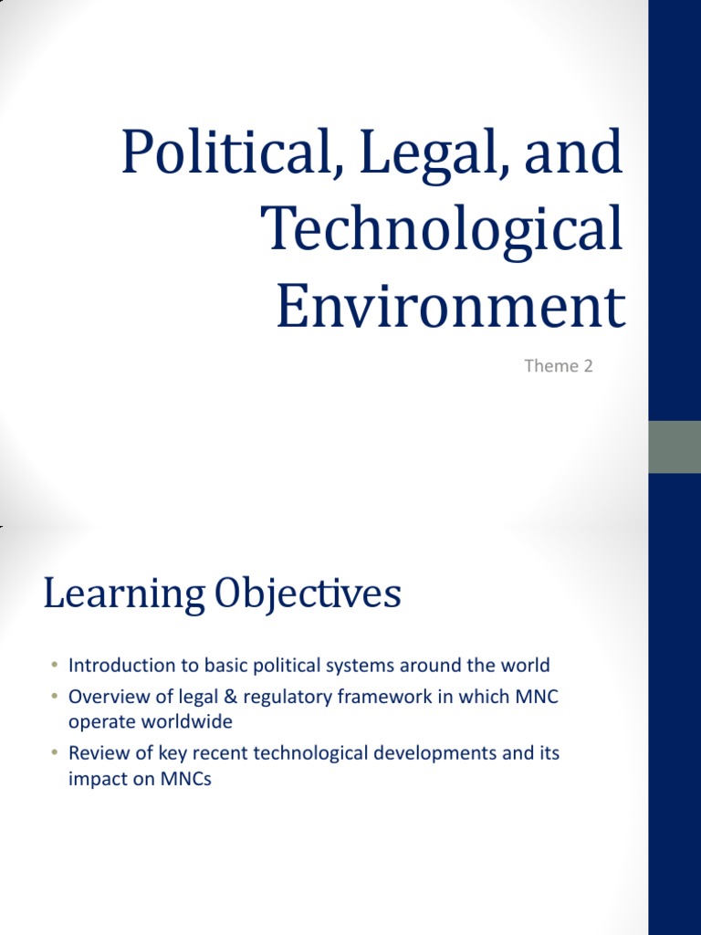 Political and Legal Frameworks for MNCs | PDF | Socialism | Jurisdiction