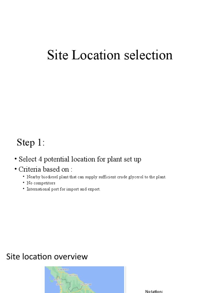 Site Location Selection | PDF | Economies | Nature