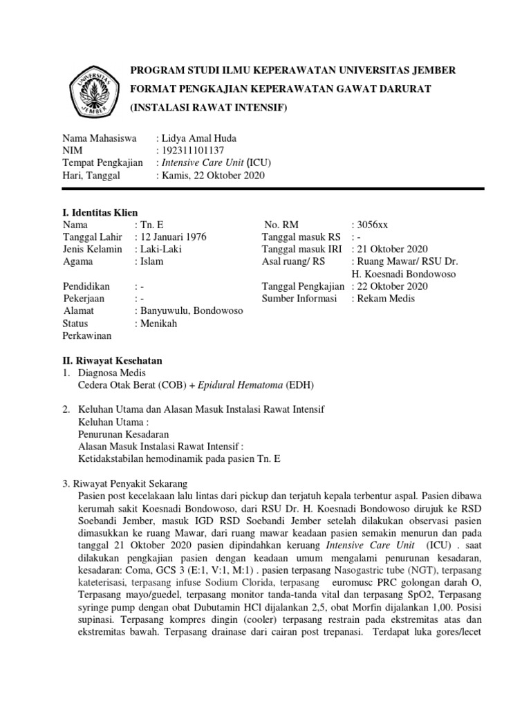 Askep (COB+EDH) | PDF