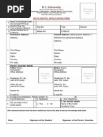 Hostel Undertaking Form | PDF | Government Information | Social ...